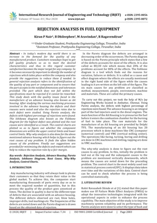 IRJET- Rejection Analysis in Fuel Equipment | PDF