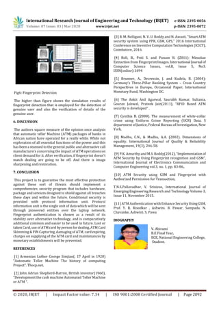 IRJET - Cardless ATM | PDF | Photo Editing Software | Computer Software and Applications