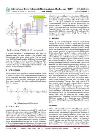 IRJET- RFID based Authentication and Access of Vehicles | PDF