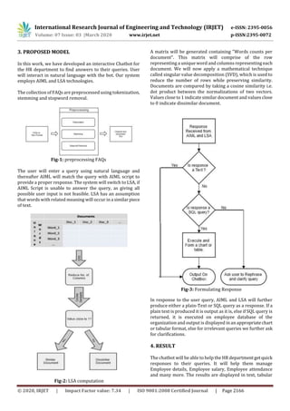 IRJET - Chatbot for HR Department using AIML and LSA | PDF