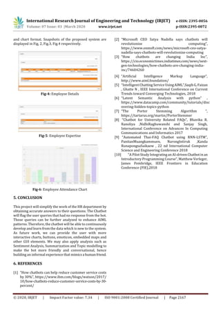 IRJET - Chatbot for HR Department using AIML and LSA | PDF