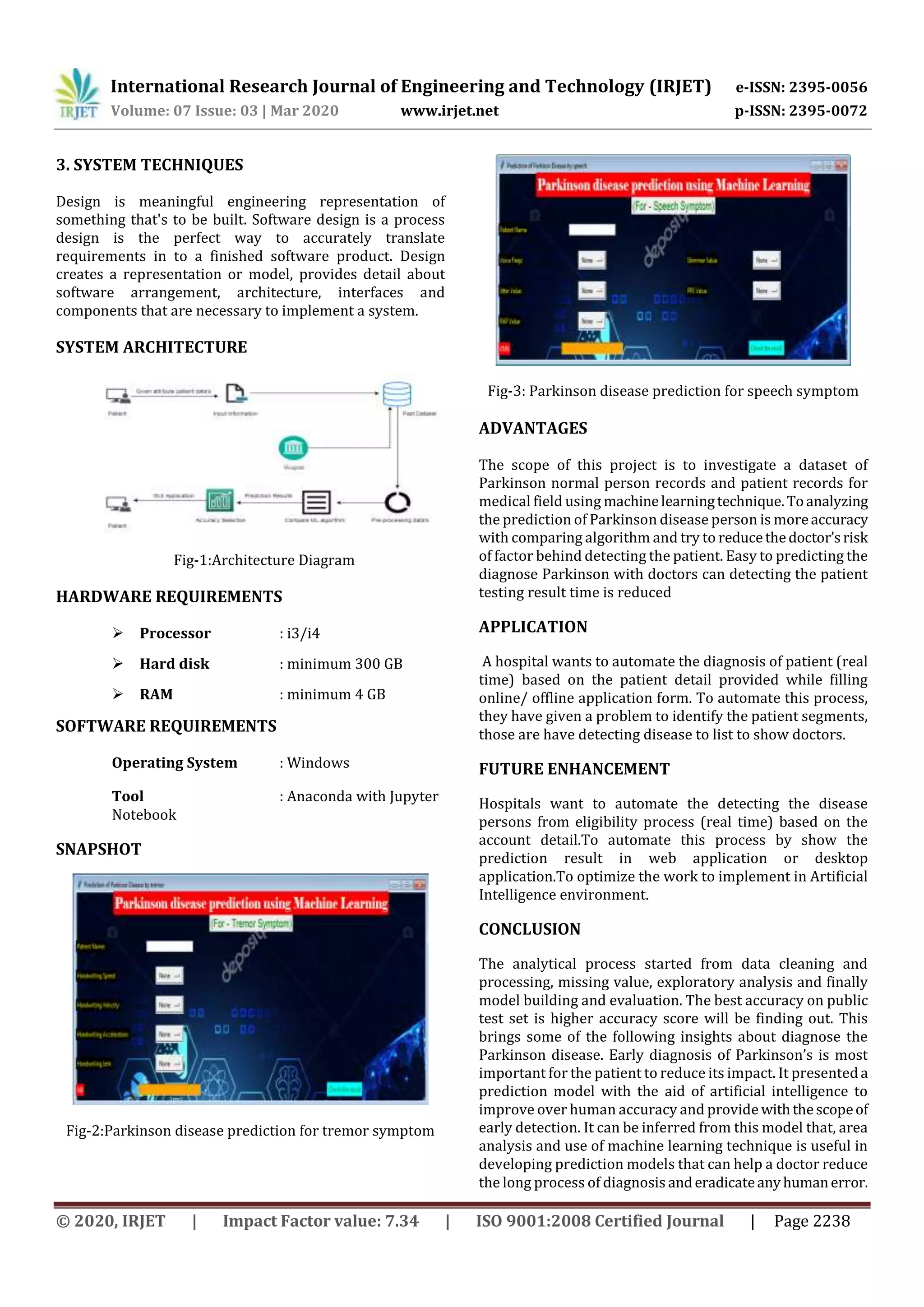 IRJET - Comparative Analysis of GUI based Prediction of Parkinson Disease using Machine Learning ...