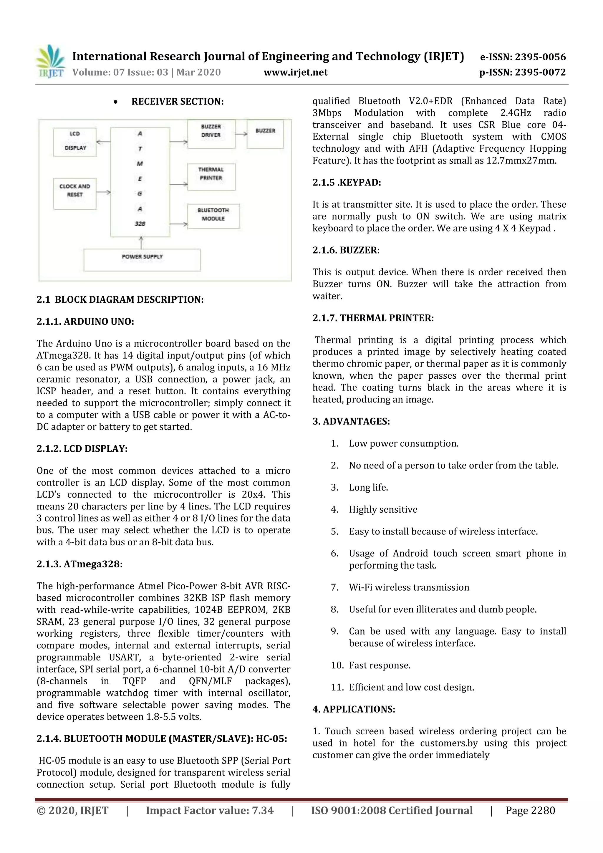 IRJET - Smart Food Ordering System in Hotel | PDF