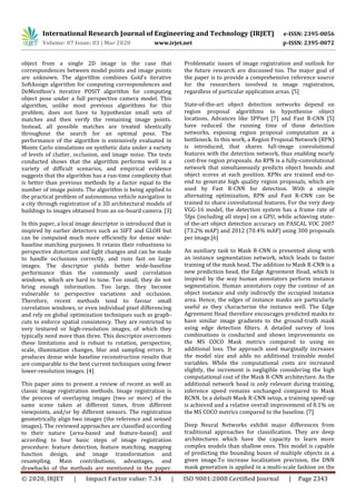 IRJET - A Survey Paper on Efficient Object Detection and Matching using Feature Classification | PDF