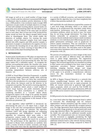 IRJET - A Survey Paper on Efficient Object Detection and Matching using Feature Classification | PDF