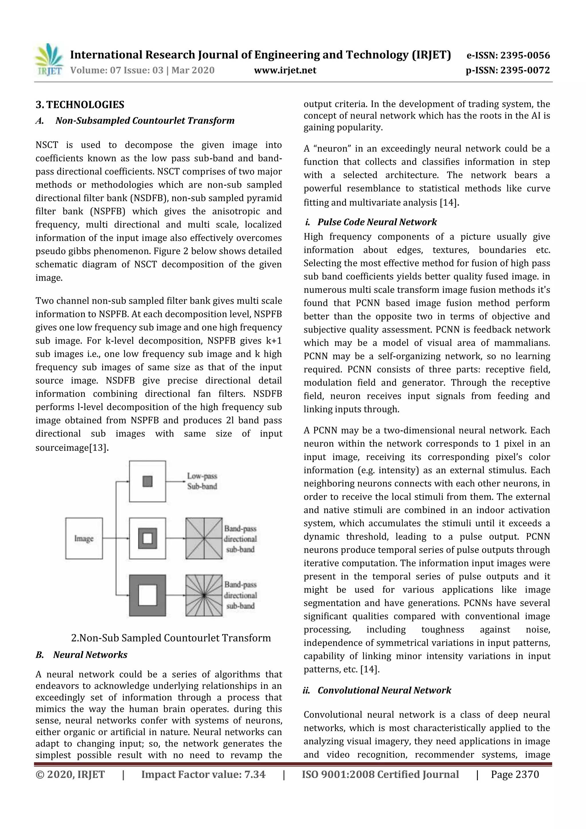 IRJET - Underwater Image Enhancement using PCNN and NSCT Fusion | PDF
