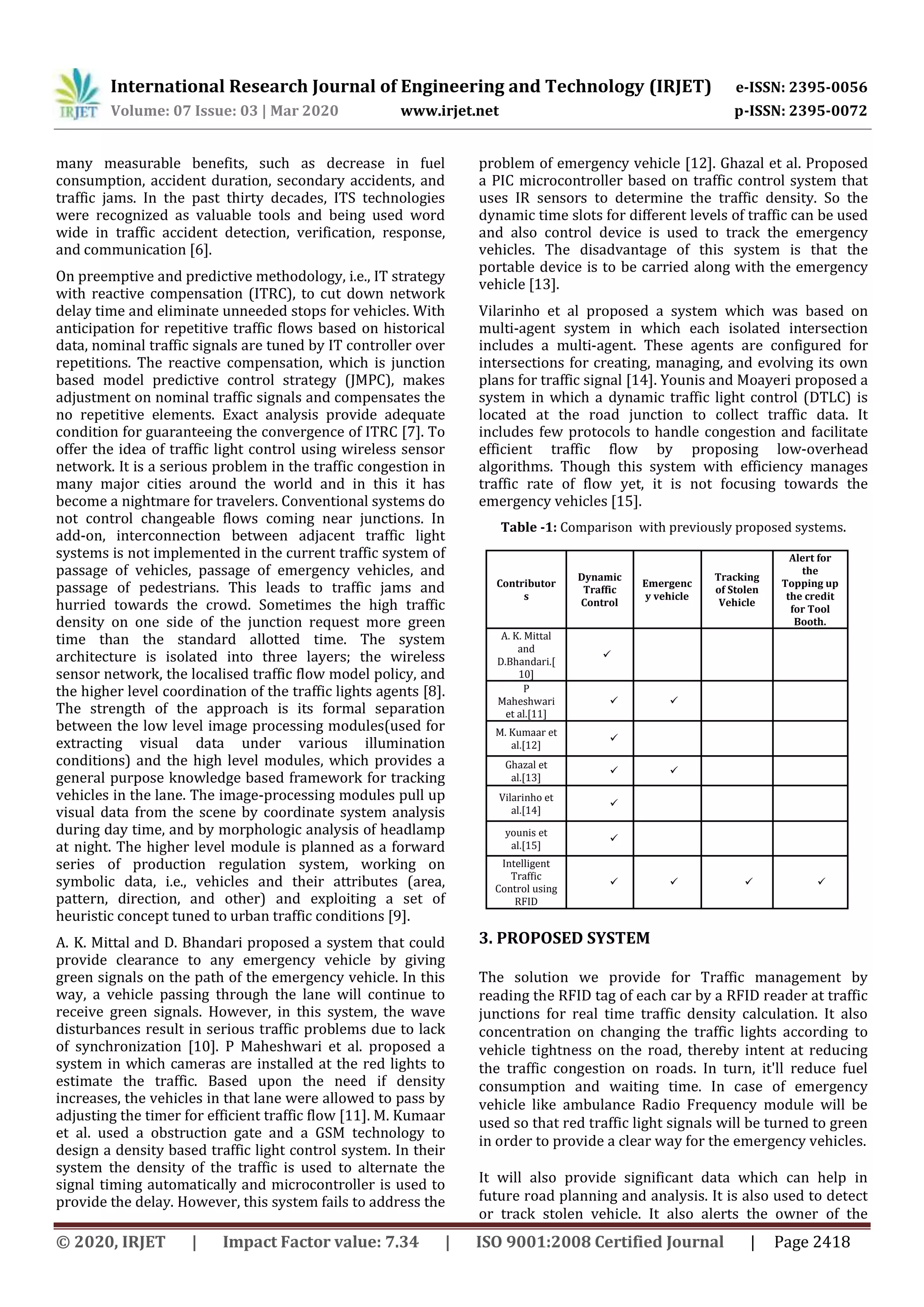 Irjet Smart Traffic Control System Using Rfid Pdf