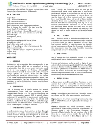 IRJET - Automated Monitoring and Controlling of Greenhouse | PDF