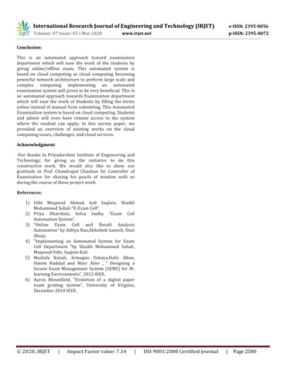 IRJET - Implementation of Conducting Online Certification Examination ...