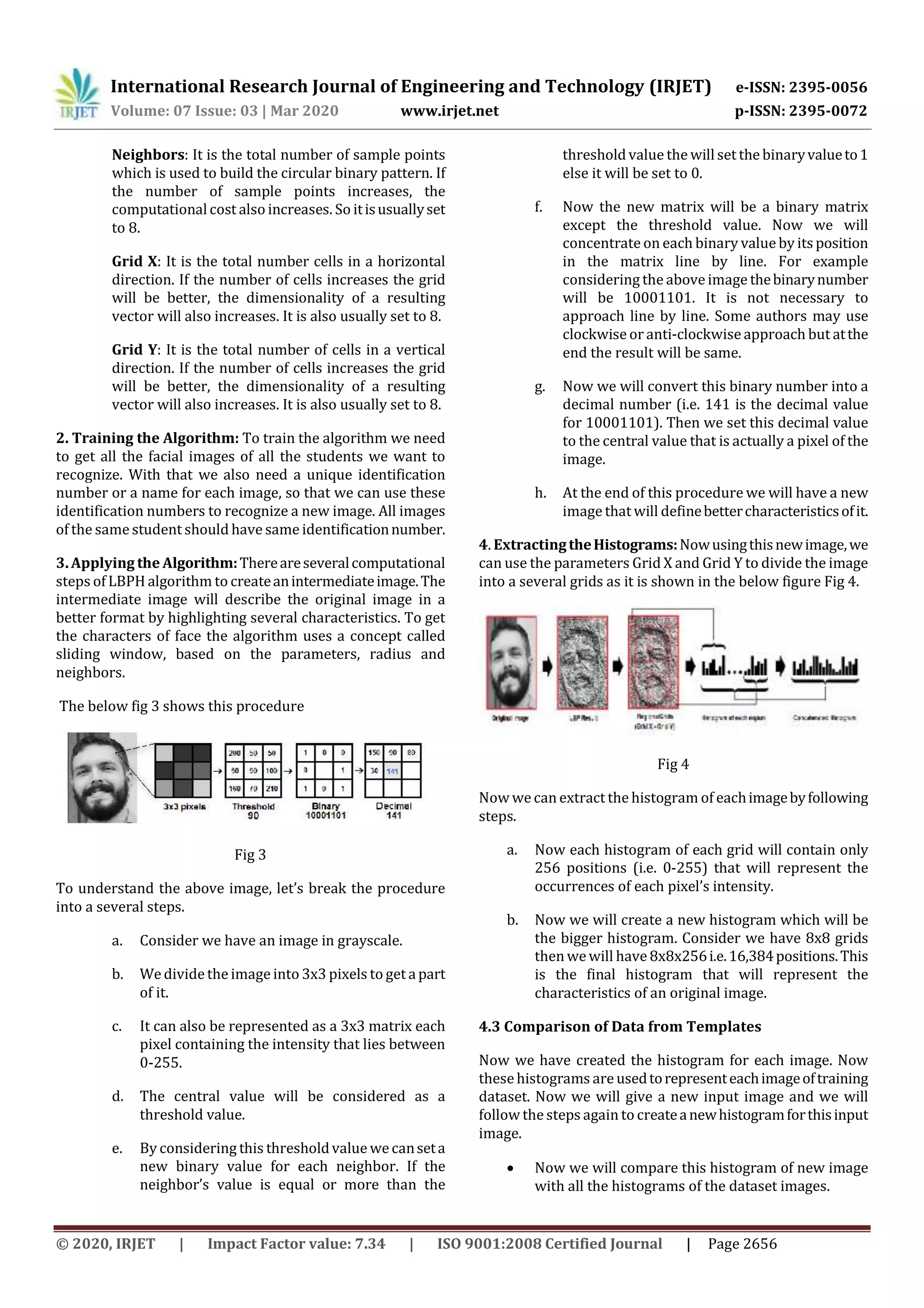 IRJET - Facial Recognition based Attendance System with LBPH | PDF