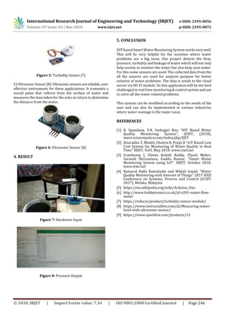 IRJET - Water Monitoring System – IoT | PDF
