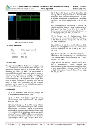 IRJET - Design and Analysis of Kogge Stone Adder using Approximate Compressor | PDF