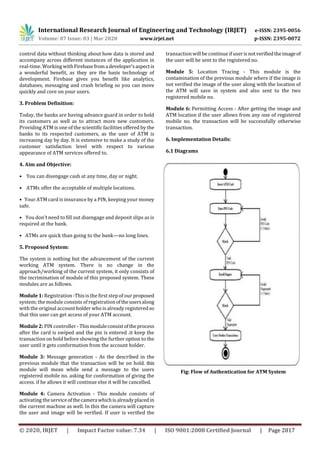 IRJET - Anti-Fraud ATM Security System | PDF