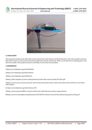 IRJET - Real Time Fuel Monitoring and Theft Detection System using IoT ...