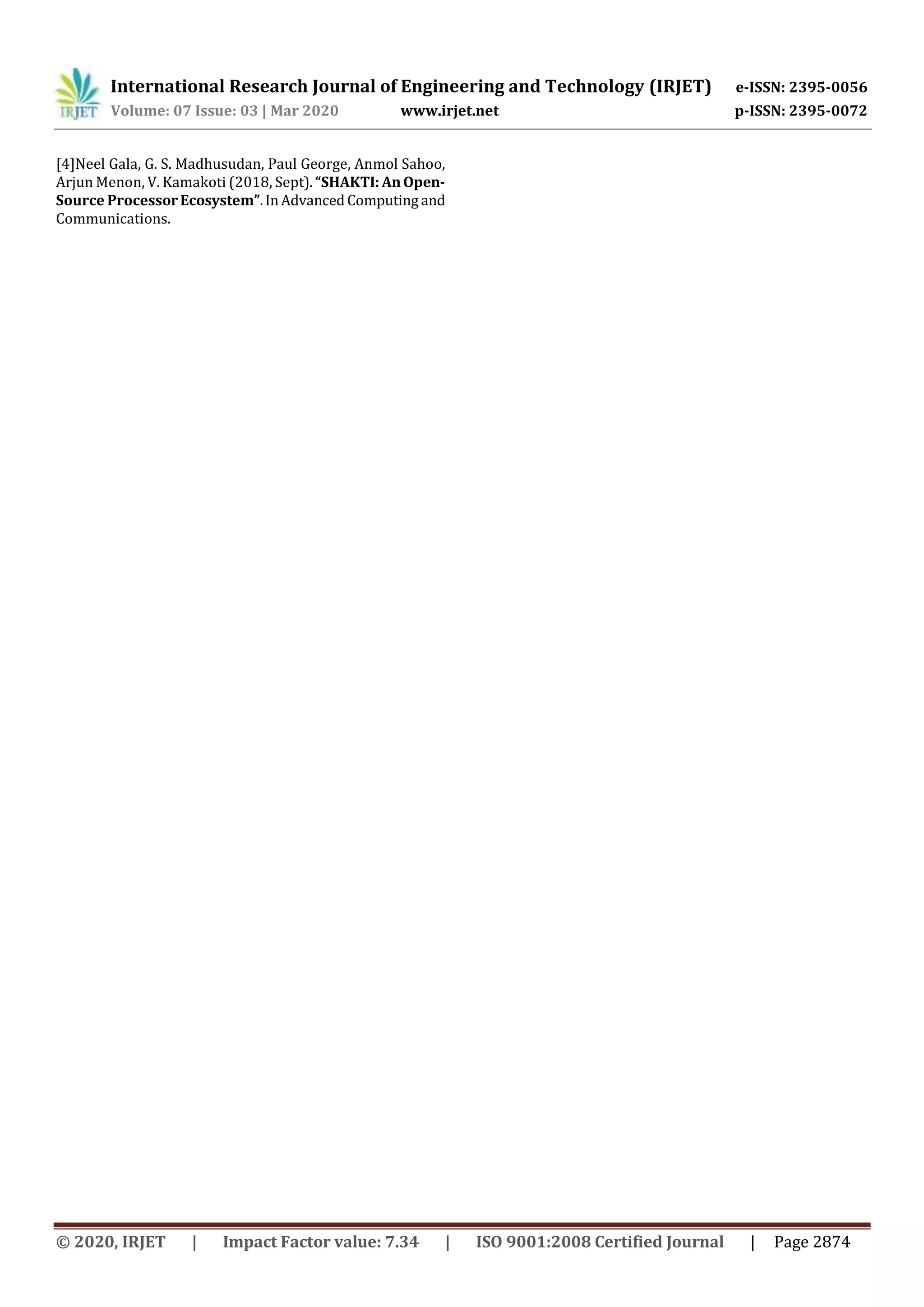 Irjet Design Of Risc V Bit Manipulation Instruction Ip Using Bluespec Systemverilog For Shakti