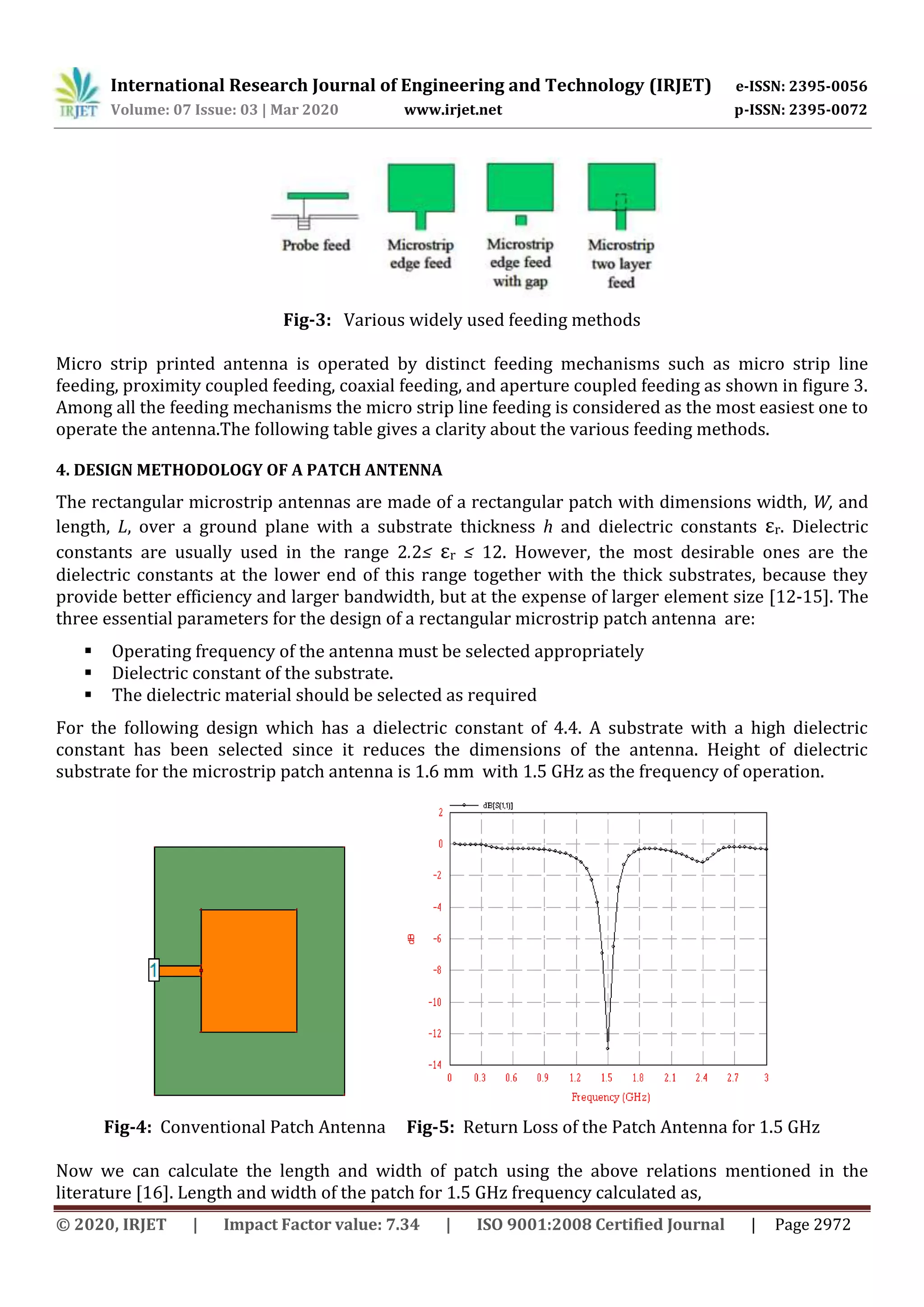 IRJET - An Overview of Design and Simulation of Microstrip Rectangular ...