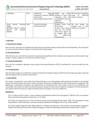 IRJET - A Review on: Face Recognition using Laplacianface | PDF