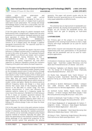 IRJET - Design and Simulation of Multiband Microstrip Antenna | PDF
