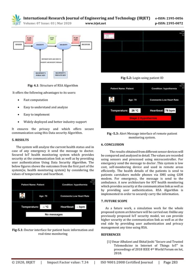 IRJET - IoT based Health Monitoring System and Telemedicine | PDF ...