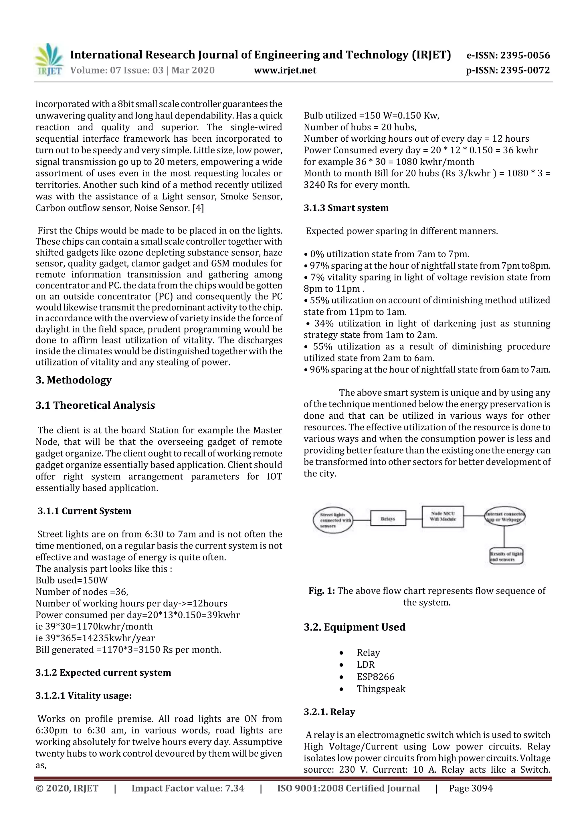 IRJET - Smart Street Light System using IoT | PDF
