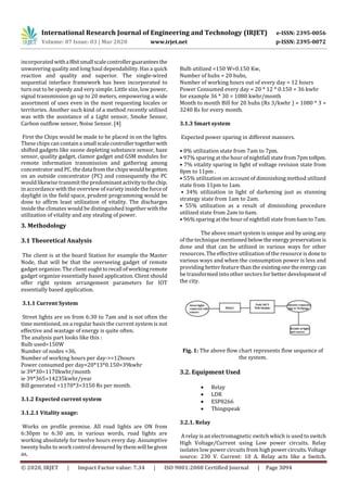IRJET - Smart Street Light System using IoT | PDF