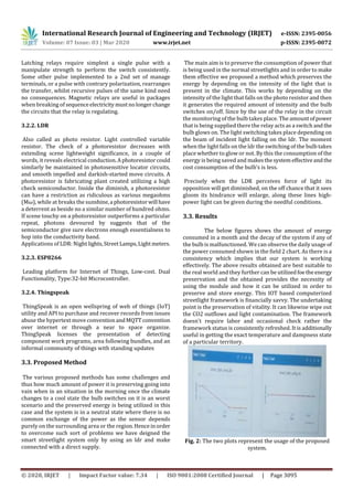 IRJET - Smart Street Light System using IoT | PDF