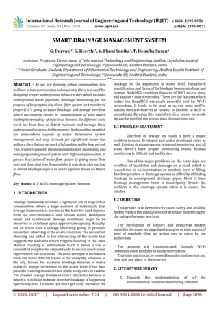 IRJET - Smart Drainage Management System | PDF