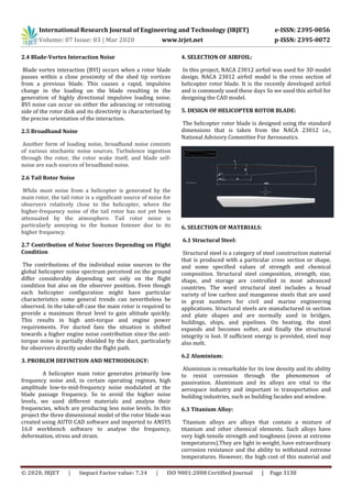 IRJET - Analysis of Noise Reduction in Rotor Blades of Helicopter using Different Materials ...