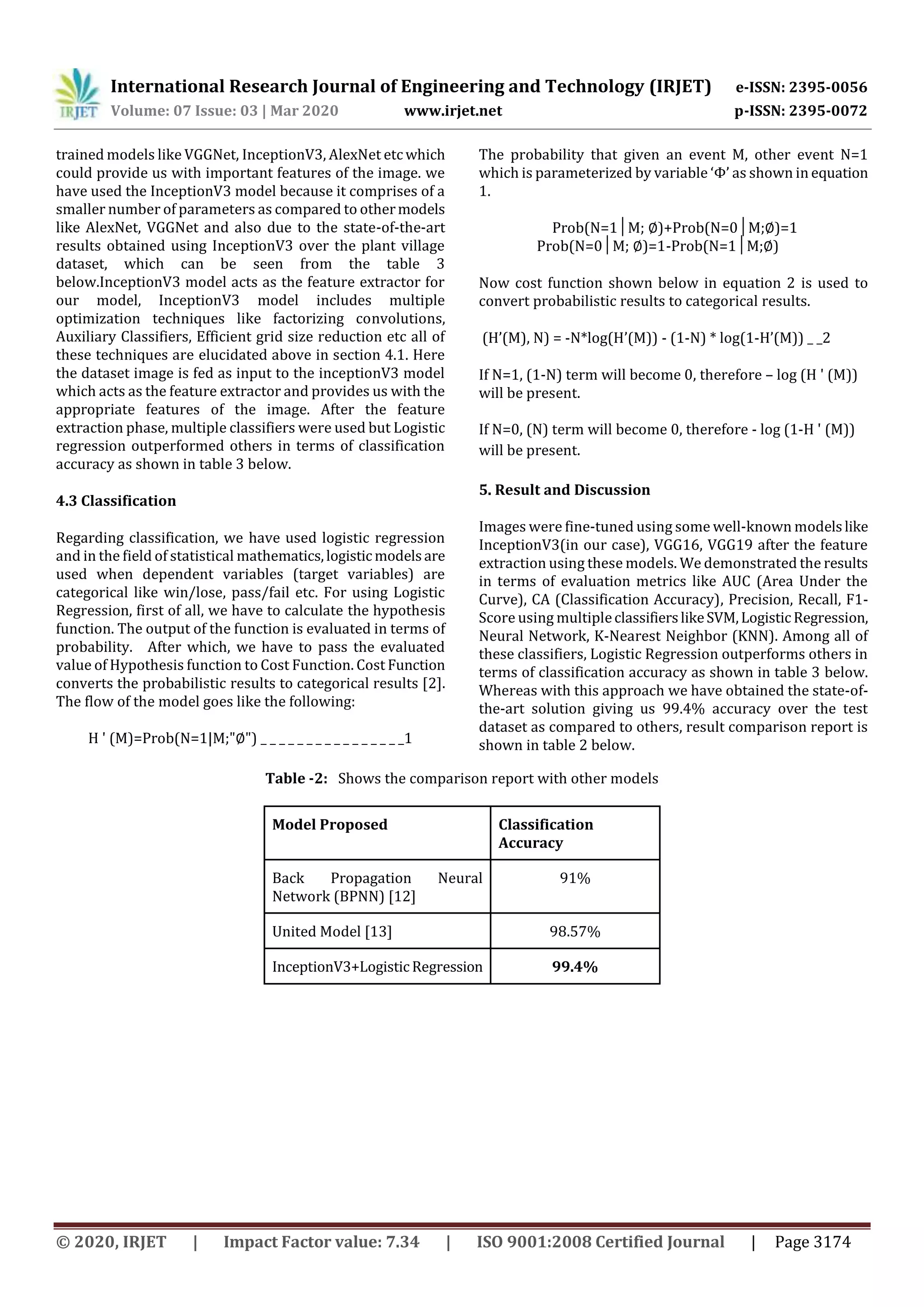 IRJET - Grape Leaf Diseases Classification using Transfer Learning | PDF | Agriculture | Industries