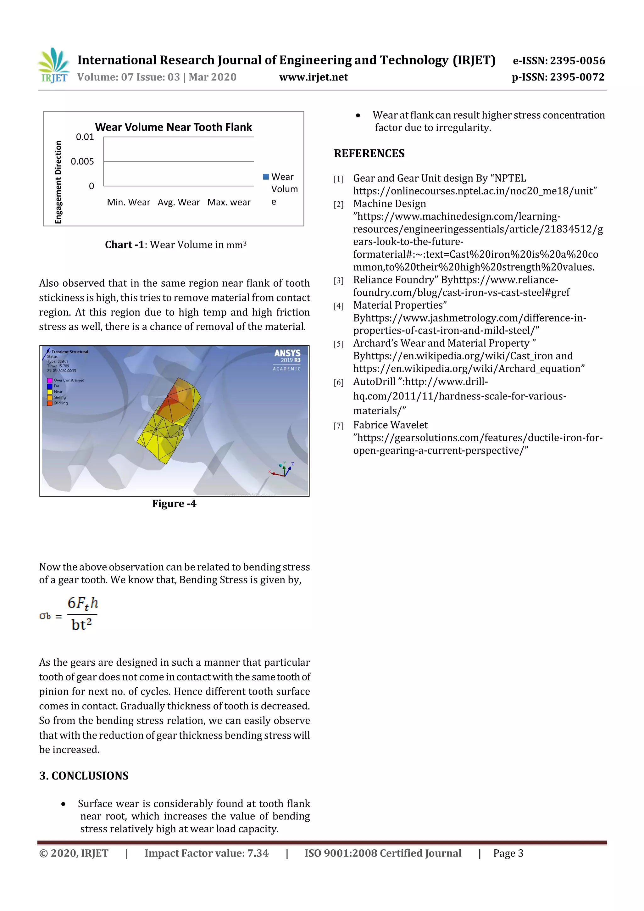 IRJET - Surface Wear Analysis of Spur Gear | PDF