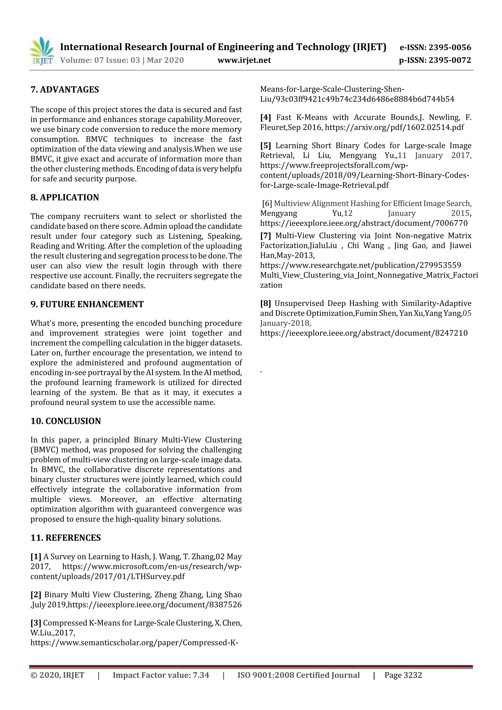 IRJET - Encoded Polymorphic Aspect of Clustering | PDF