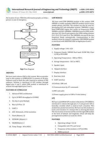 IRJET - Woman Safety Device using Arduino, GPS and GSM Module | PDF