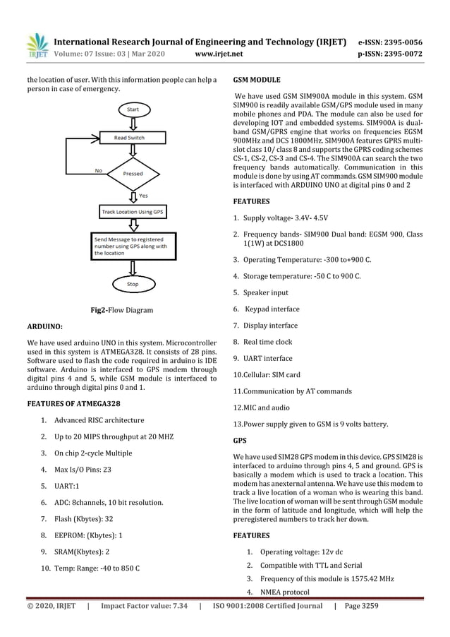 IRJET - Woman Safety Device using Arduino, GPS and GSM Module | PDF ...
