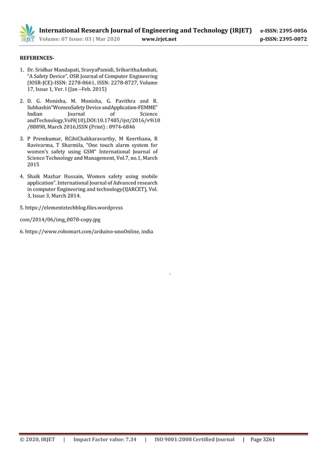 IRJET - Woman Safety Device using Arduino, GPS and GSM Module | PDF ...