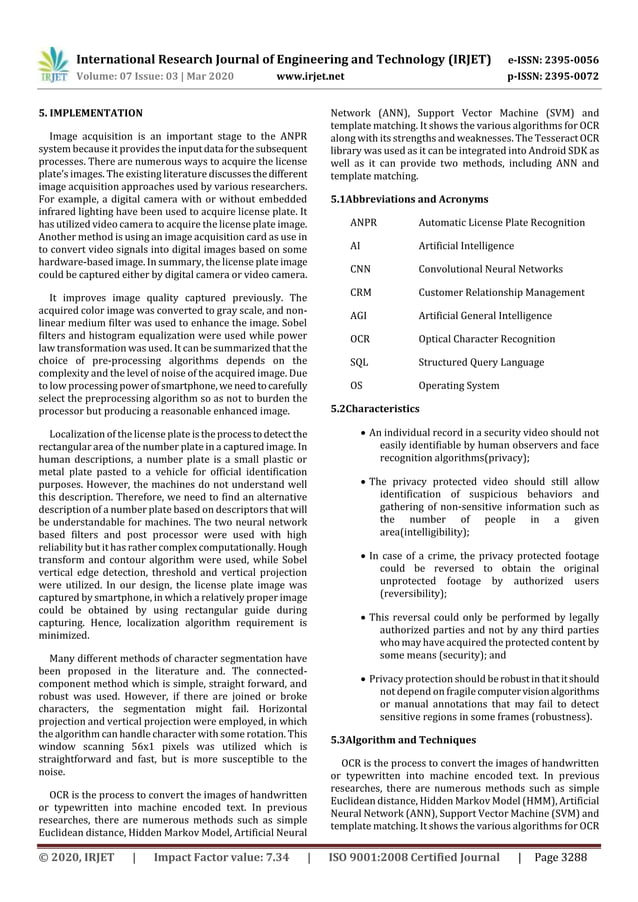 IRJET - Efficient Approach for Number Plaque Accreditation System using Wiki Devices | PDF