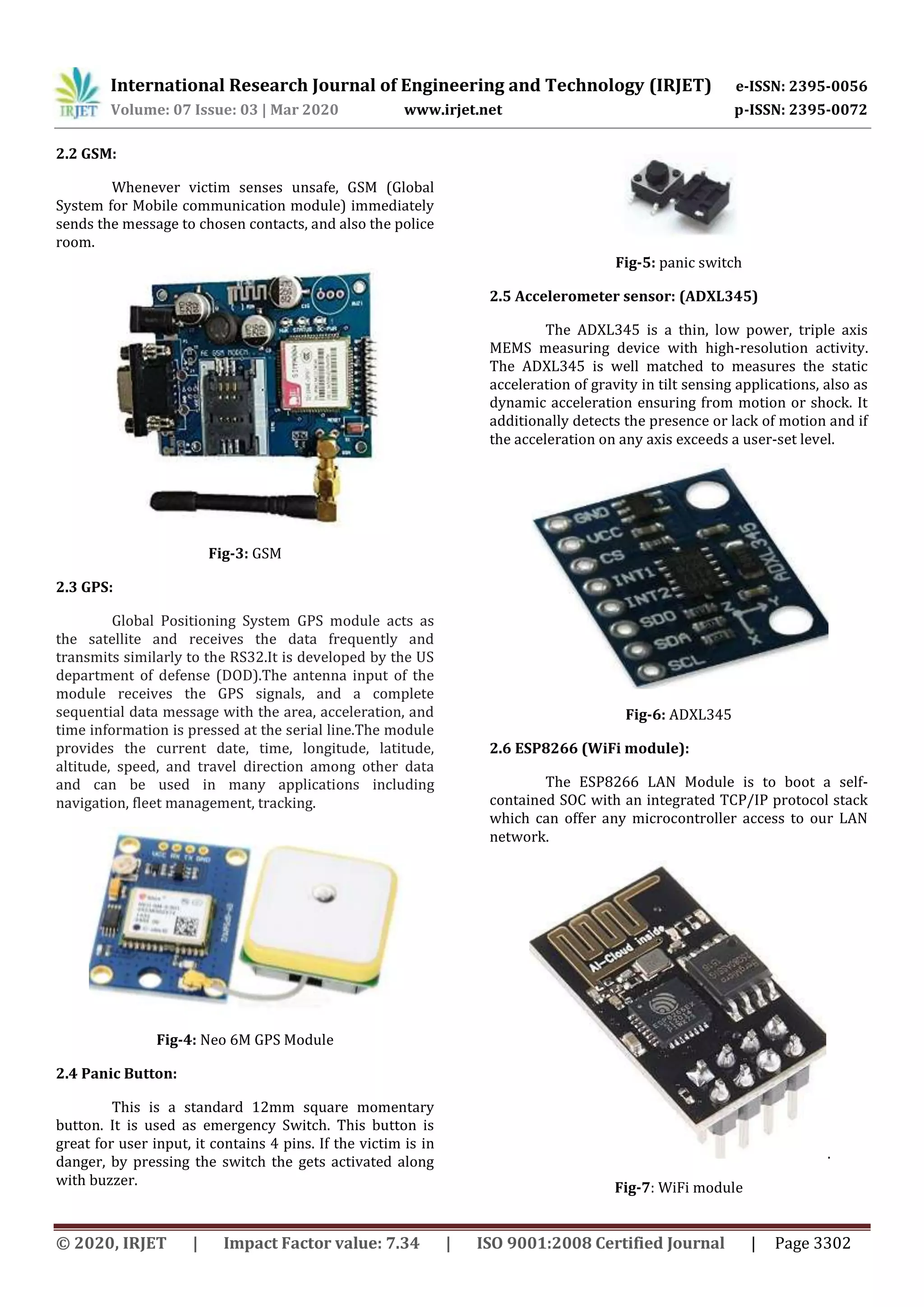 IRJET - Women’s Safety System using IoT | PDF