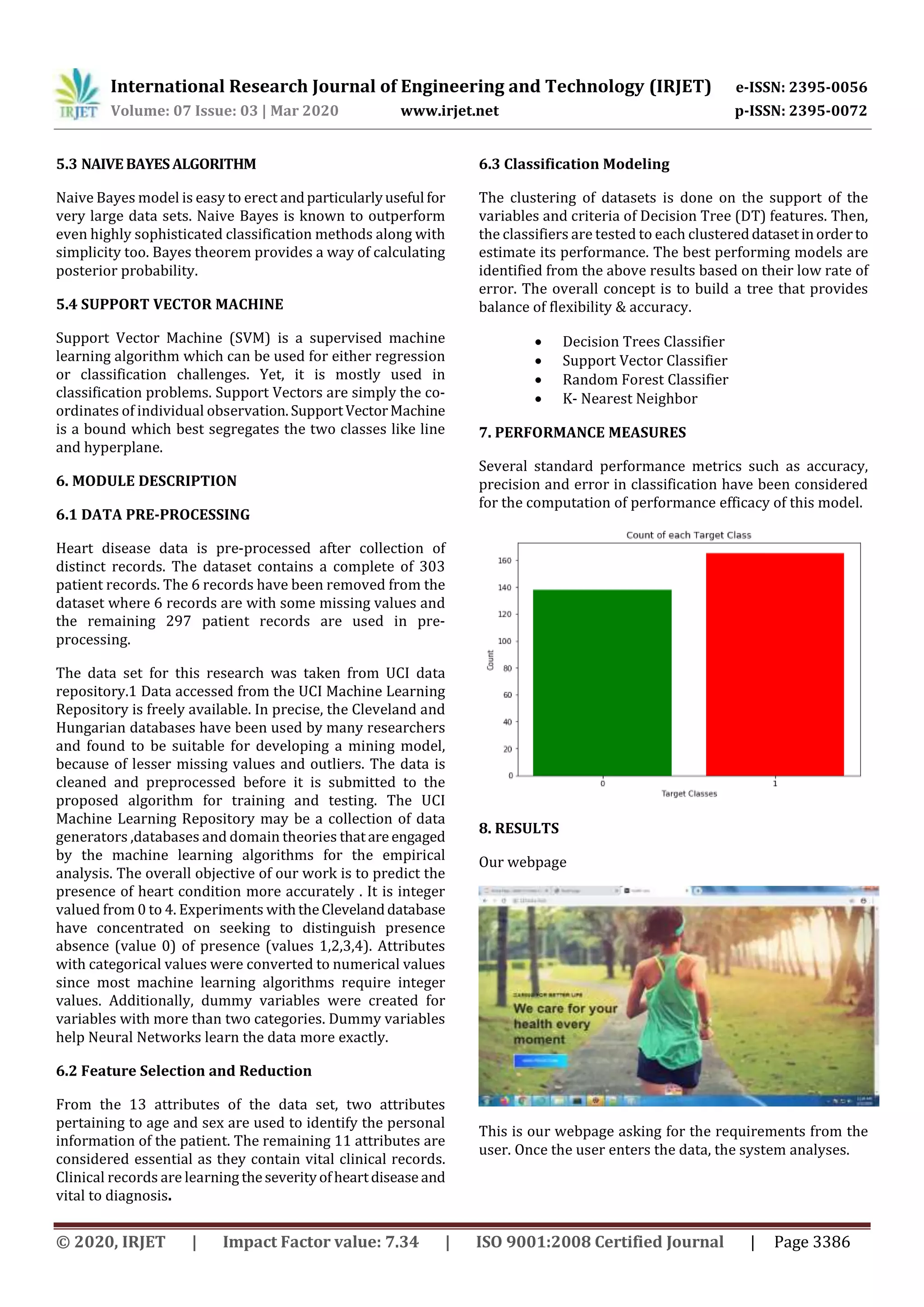 IRJET - Effective Heart Disease Prediction using Distinct Machine ...