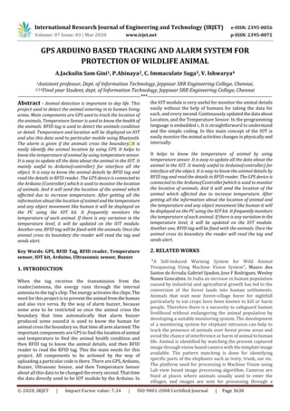 IRJET- GPS Arduino based Tracking and Alarm System for Protection of ...