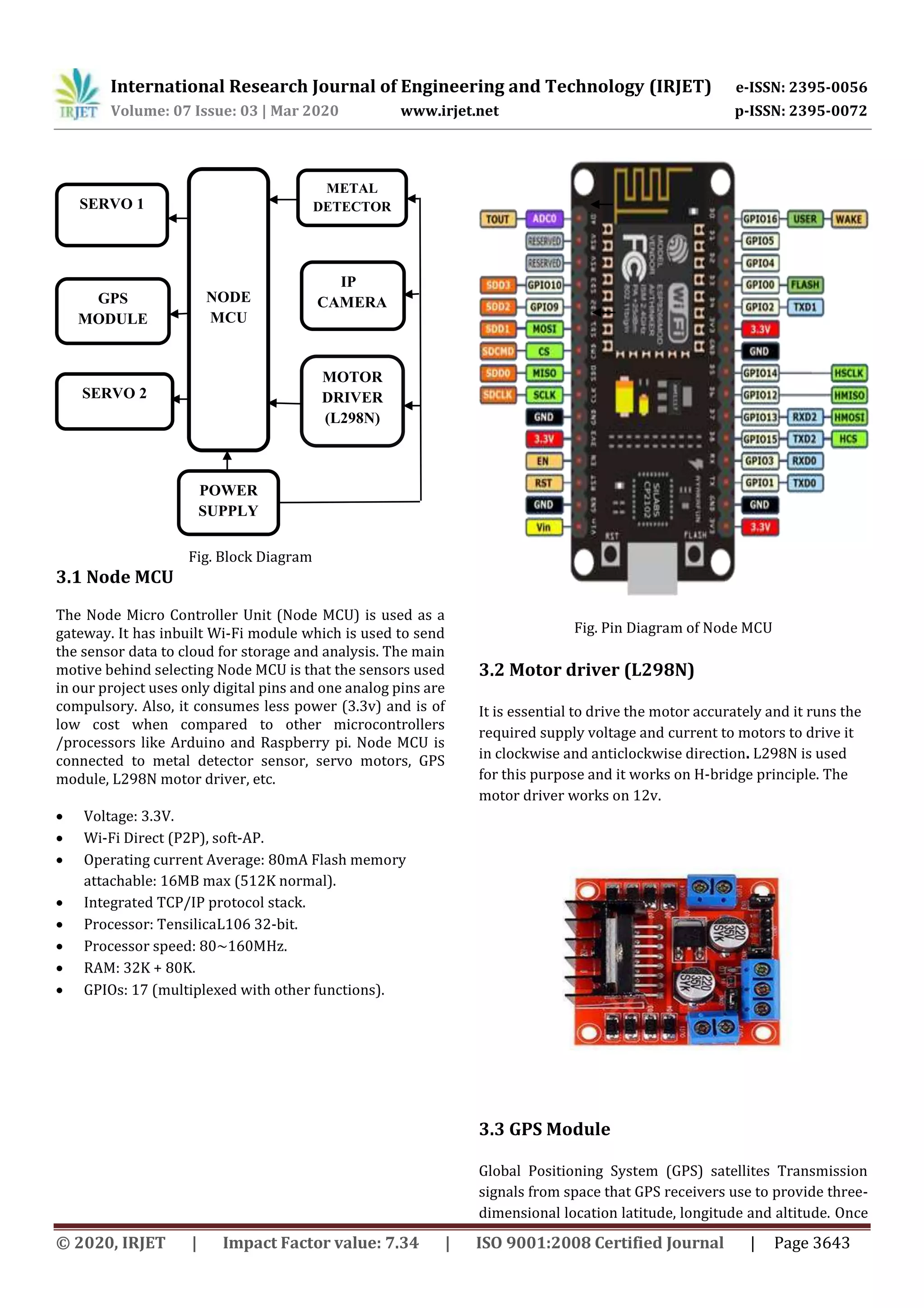 Irjet Detection Of Landmine Using Robotic Vehicle Pdf