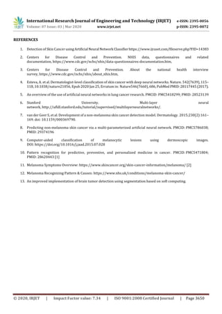 IRJET -Malignancy Detection using Pattern Recognition and ANNS | PDF