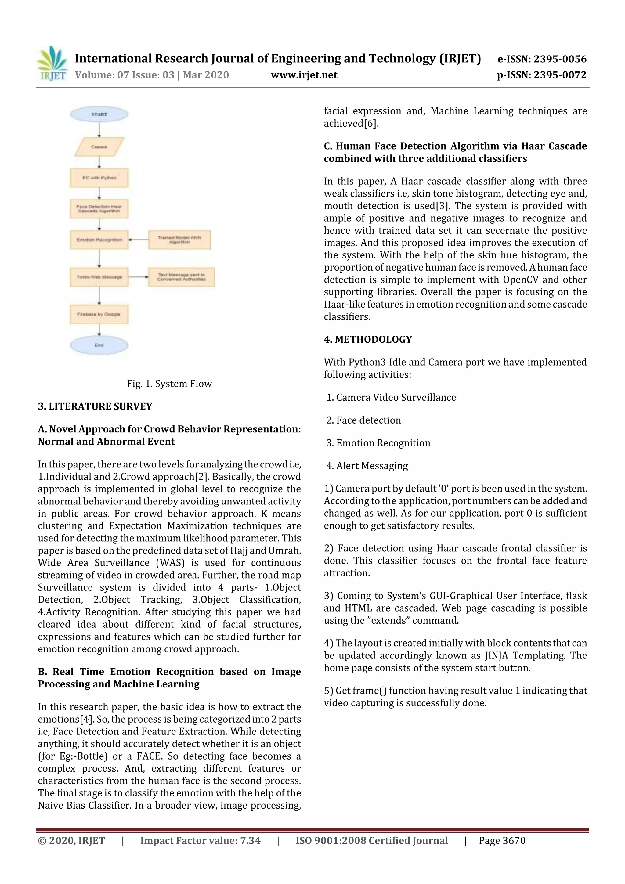 IRJET - Emotion Recognising System-Crowd Behavior Analysis | PDF