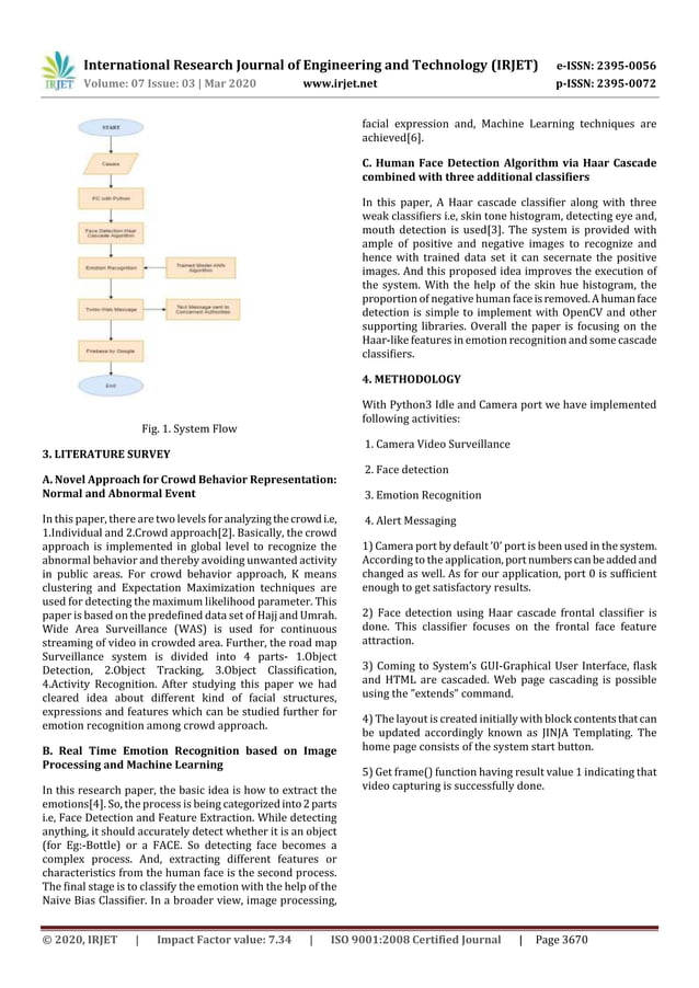 IRJET - Emotion Recognising System-Crowd Behavior Analysis | PDF