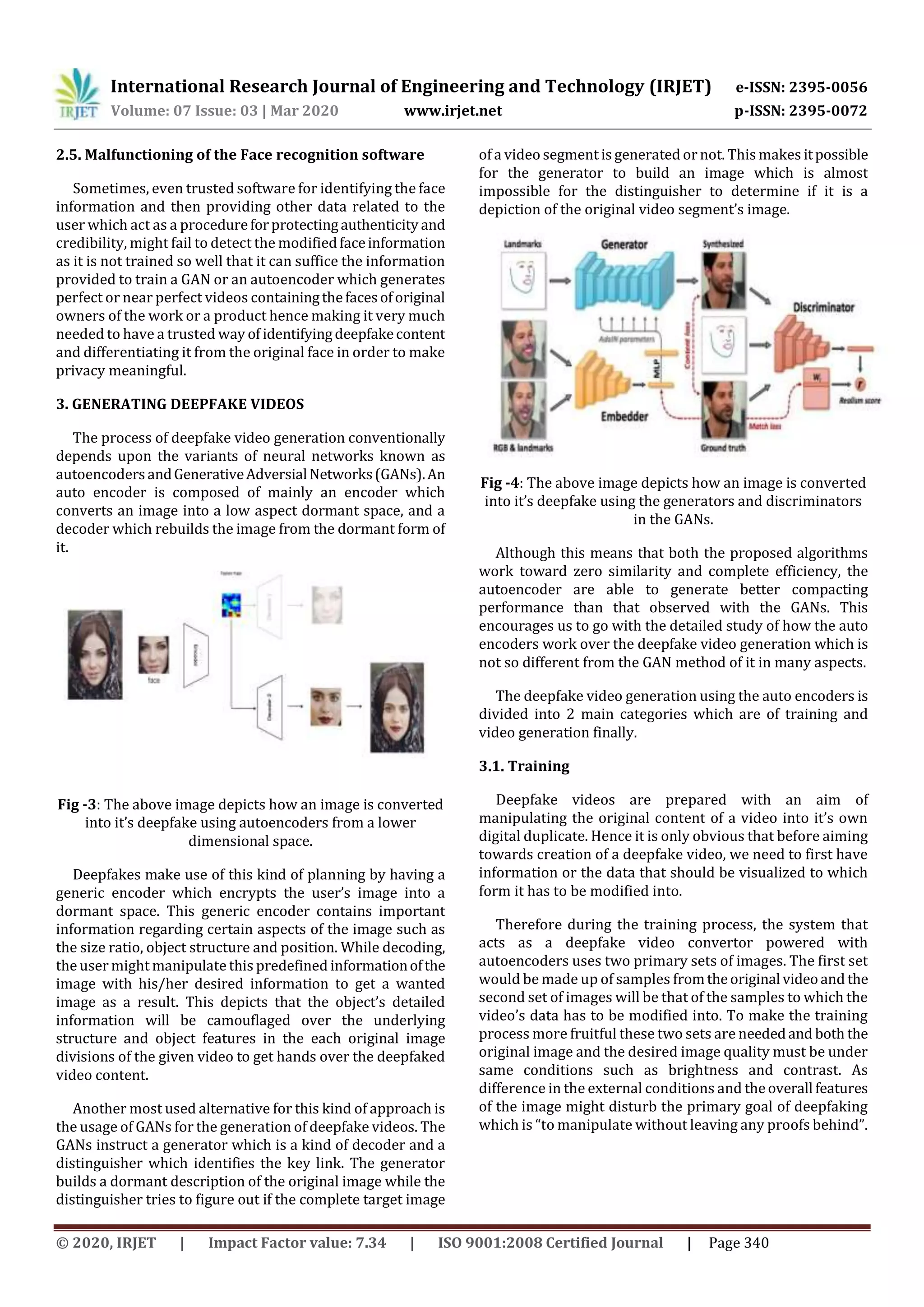 IRJET - Deepfake Video Detection using Image Processing and Hashing Tools | PDF