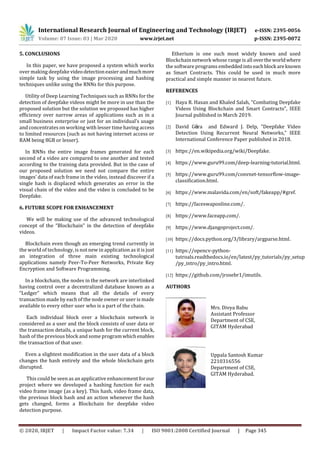 IRJET - Deepfake Video Detection using Image Processing and Hashing ...