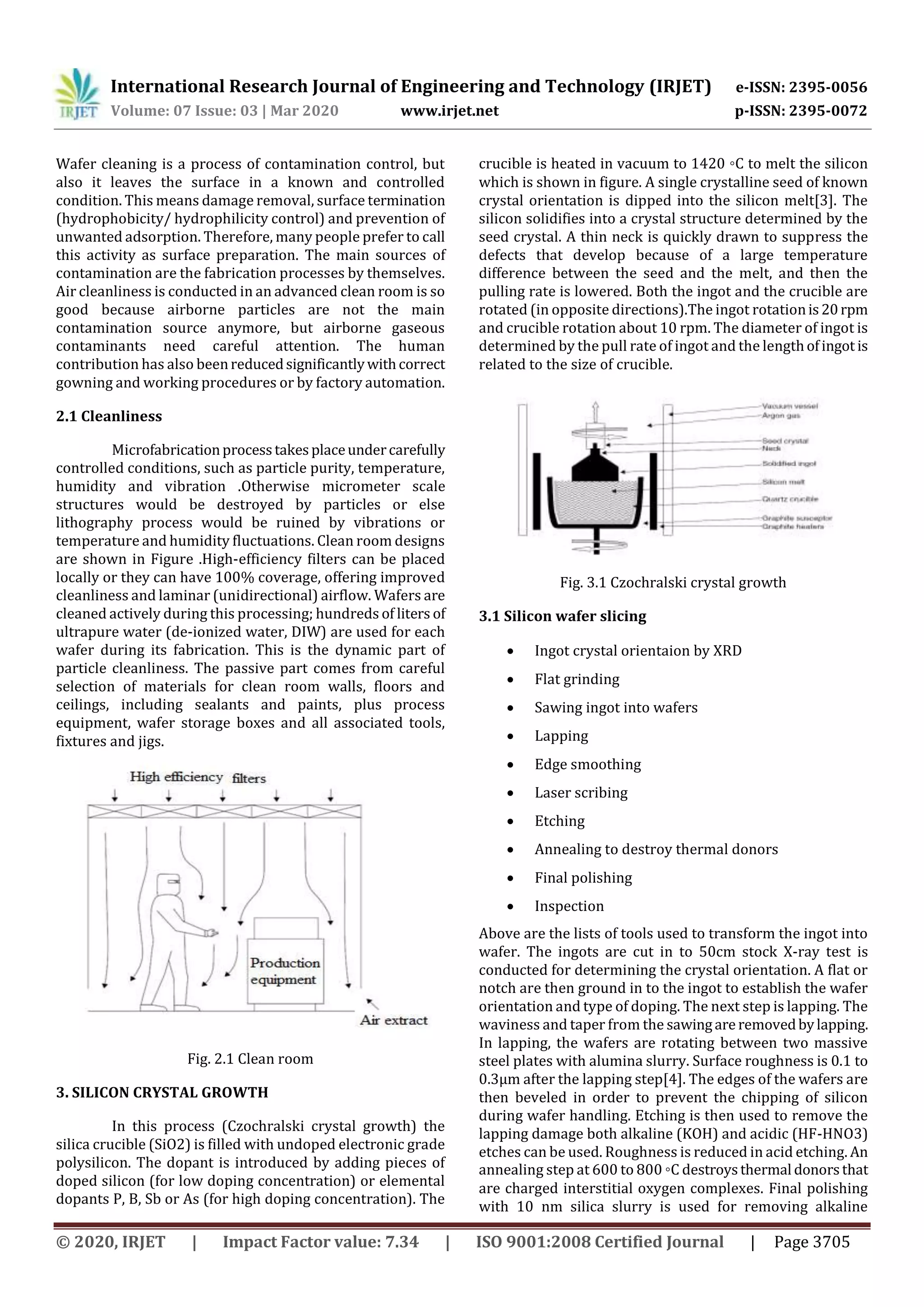 IRJET - Microfabrication Process & Equipments | PDF