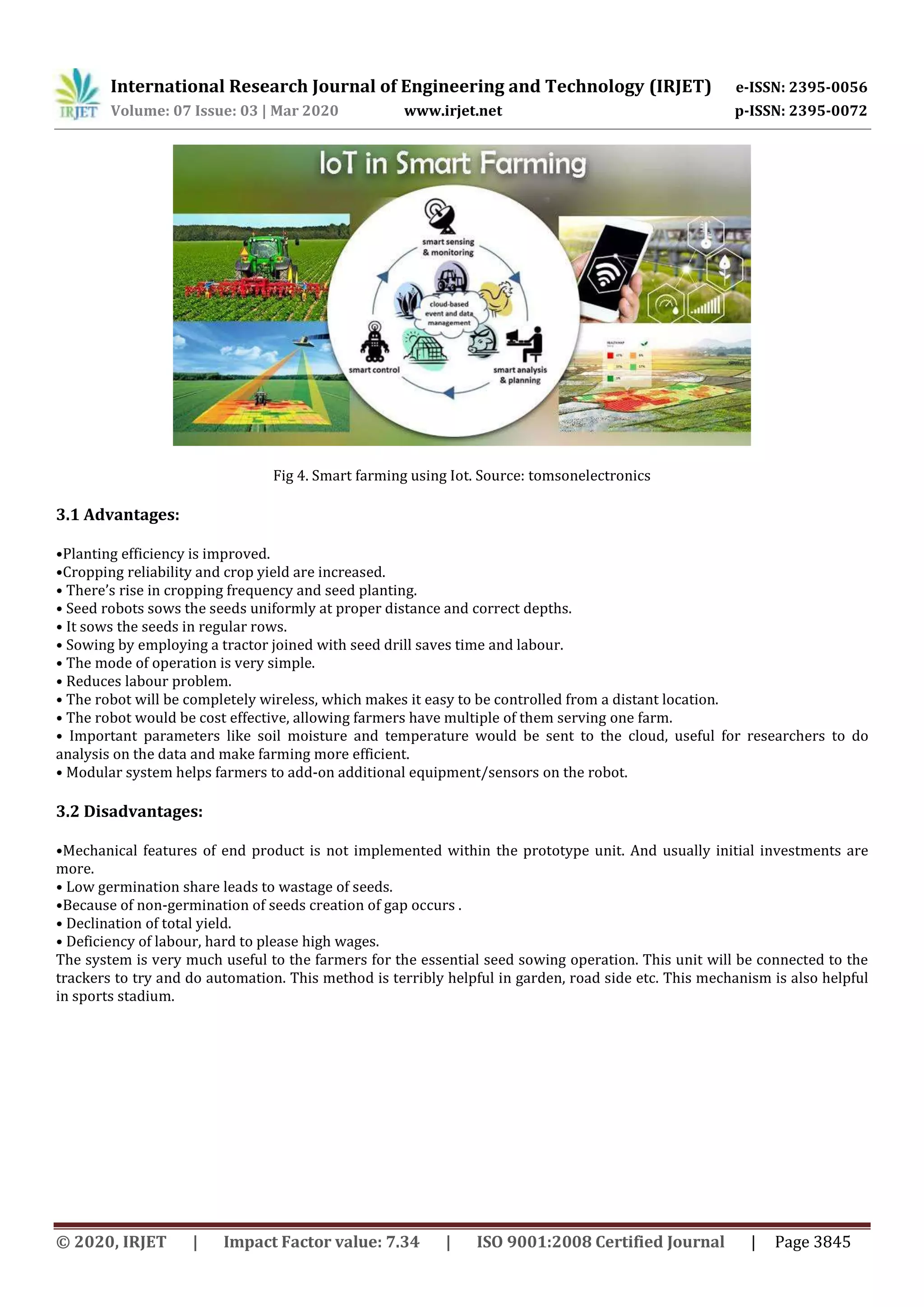 IRJET - Smart Agriculture with IoT and Cloud Computing | PDF