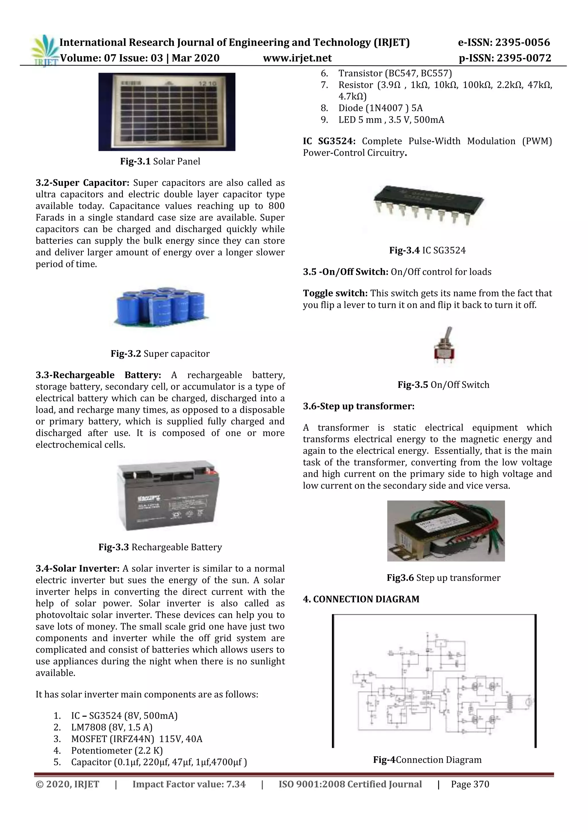 IRJET - Solar Inverter using Super Capacitor | PDF