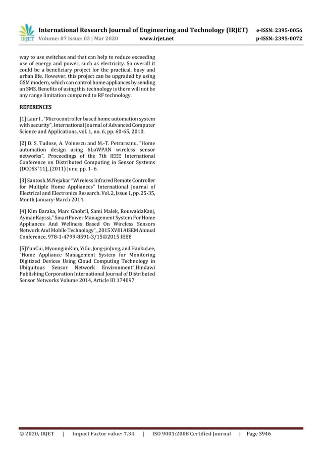 IRJET - Design and Implementation of RF based Wireless Home Automation ...