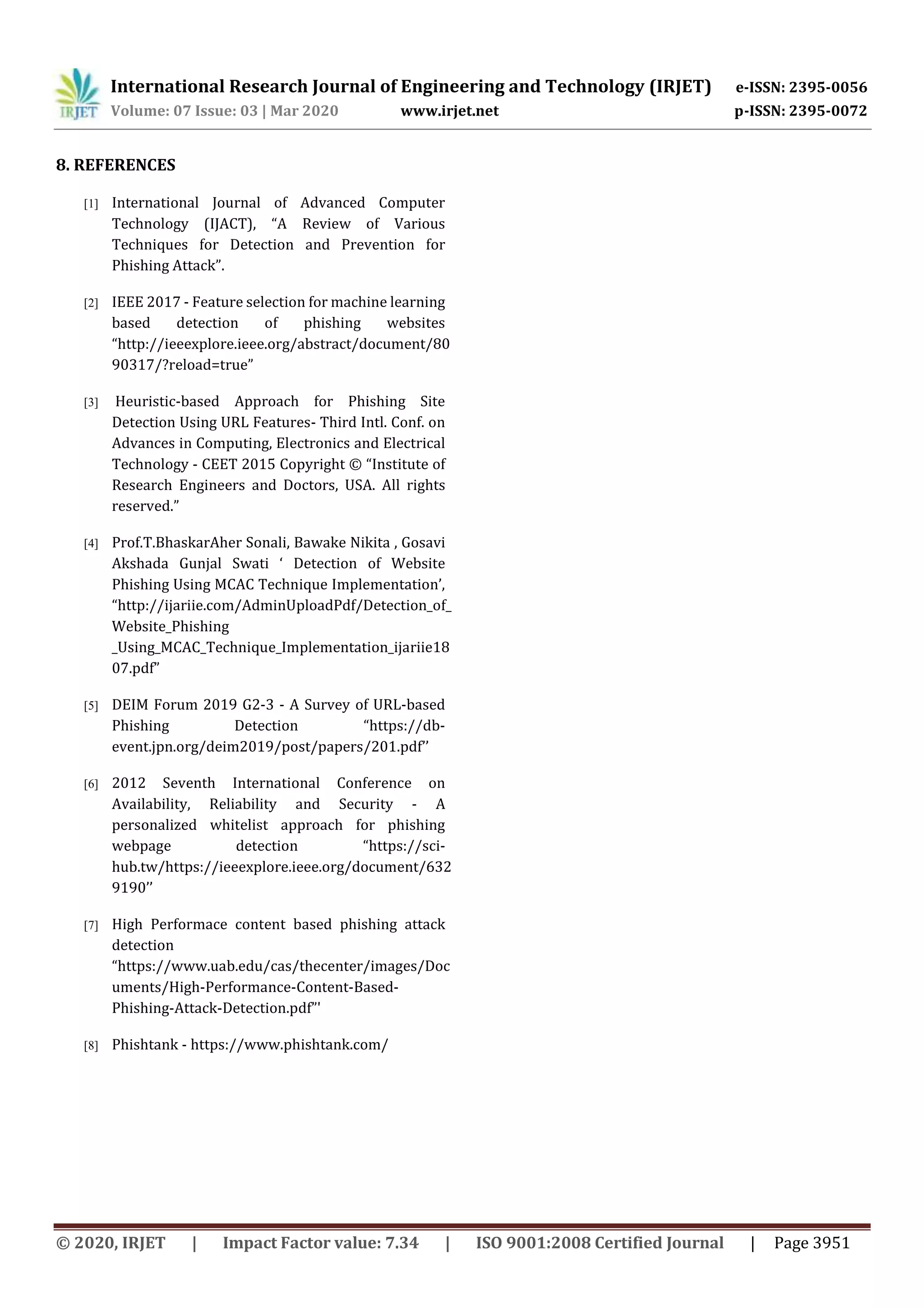 IRJET - Phishing Attack Detection and Prevention using Linkguard Algorithm | PDF