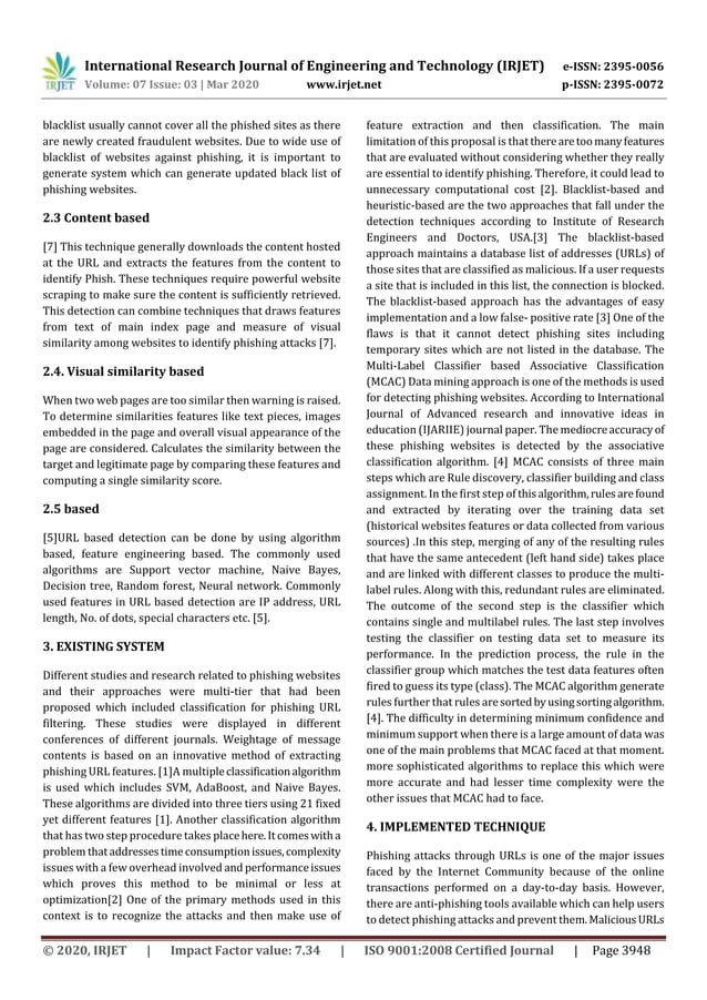 IRJET - Phishing Attack Detection and Prevention using Linkguard Algorithm | PDF